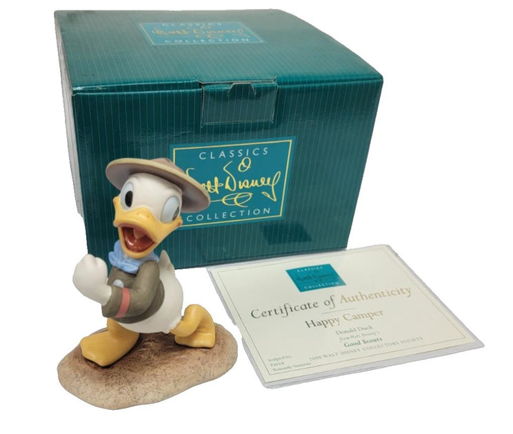Happy Camper Good Scouts Donald Duck 2008 Membership Sculpture – Blackstar Assets