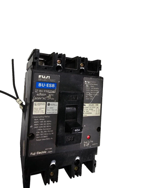 Fuji Electric BU-ESB BU-ESB3050 3 pole 50 amp 600 volt circuit breaker ...