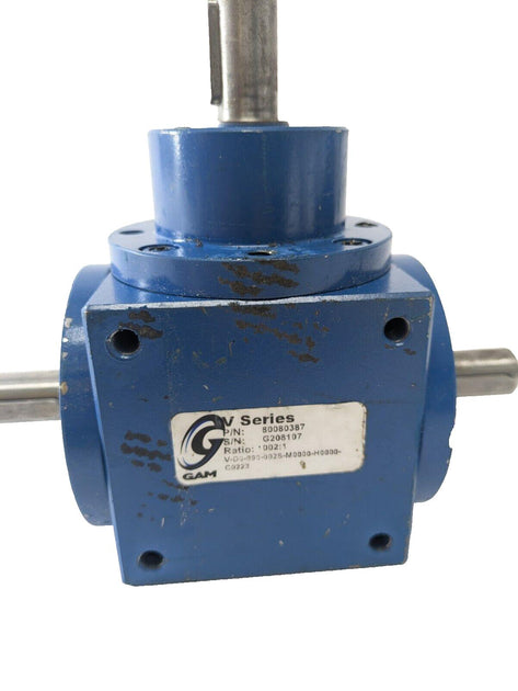 GAM V Series Spiral Bevel Dual Right Angle Gearbox 80080387 V-D0-090-0 ...