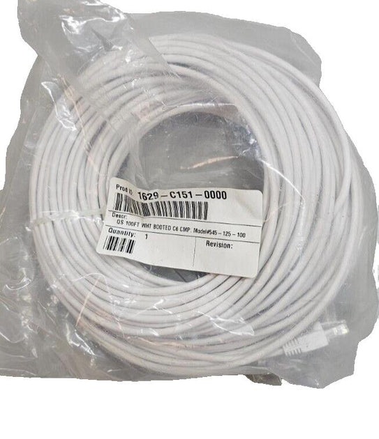 100ft Legrand Cat6 Ethernet Network Lan Cable, White, Booted, RJ45 545 ...