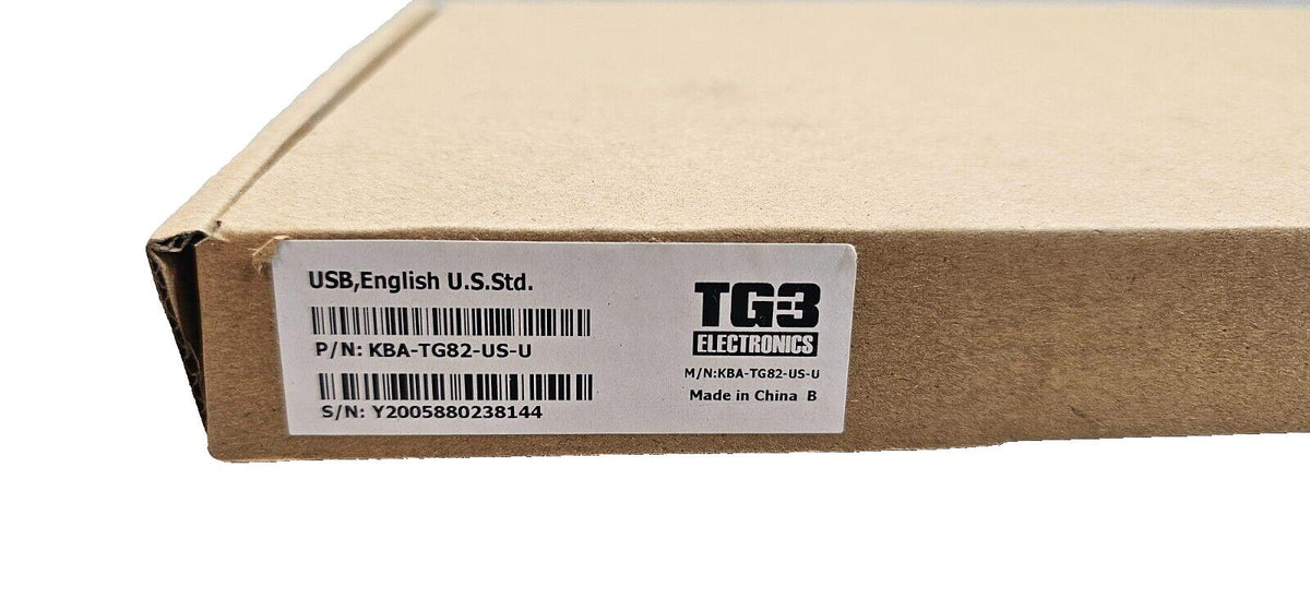 TG3 Electronics USB Keyboard KBA-TG82-US-U, 82 Key, USB, Low Profile ...