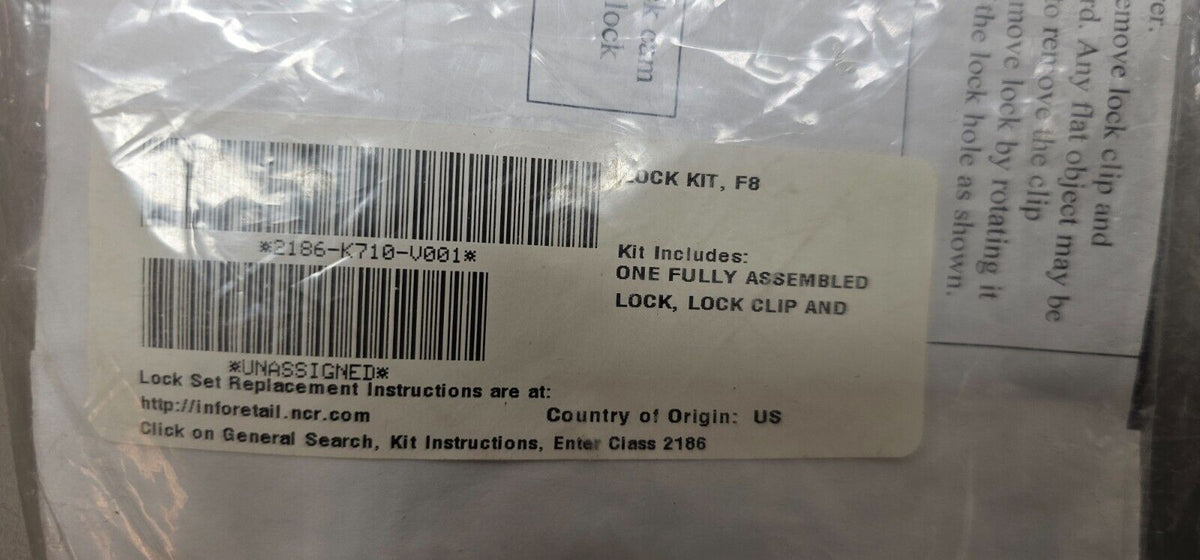 NCR/APG RealPOS Cash Register Drawer Lock Assembly Kit 2186-K710-V001 ...