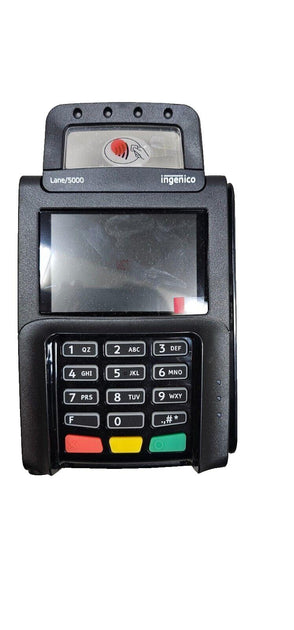 NIB Ingenico Lane 5000 V3 Payment Terminal w/ PSU, Stylus, Cable, PRB3 ...