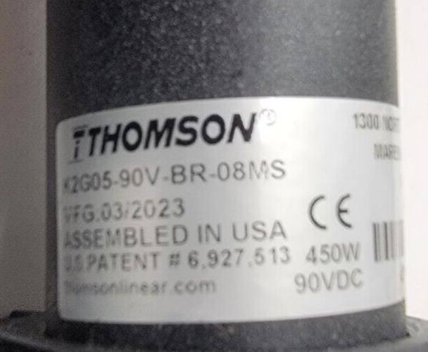 Thomson Linear Actuator K2G05-90V-BR-08MS 450W 90VDC – Blackstar Assets