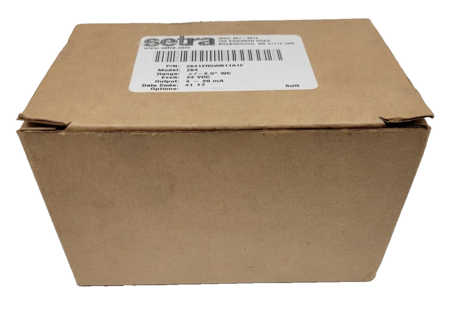 Setra 264 Series Pressure Transducer 24VDC, 4-20mA, P/N 26412R5WB11A1F ...