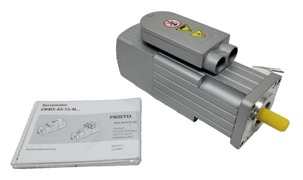 New Festo EMMS-AS-55-M-LS-TMB Servo Motor, 55mm flange, w/ brake (5501 ...