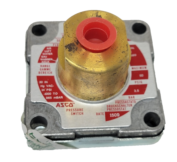 Asco RV24A21 Pressure Switch Transducer Unit 1/4" NPT, Brass ...