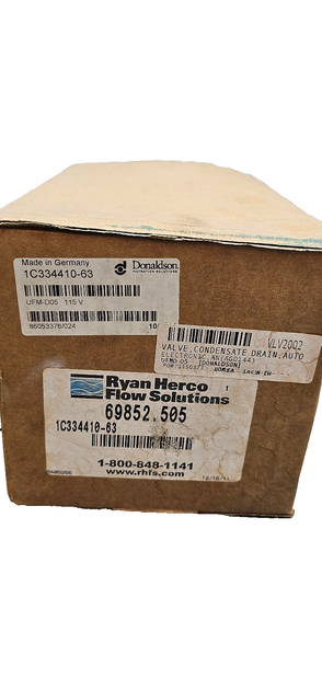 Donaldson UFM-D05 Pneumatic Auto Condensate Drain 1C334410-63 115V 1/2 ...