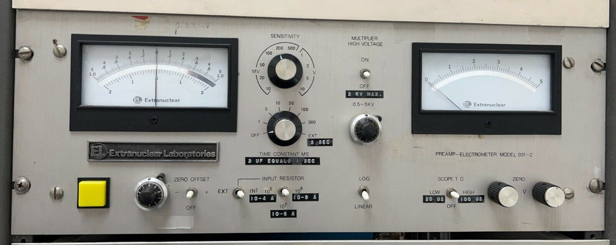 Extranuclear Lab Inc. - Multiplier High Voltage Preamp Electrometer ...