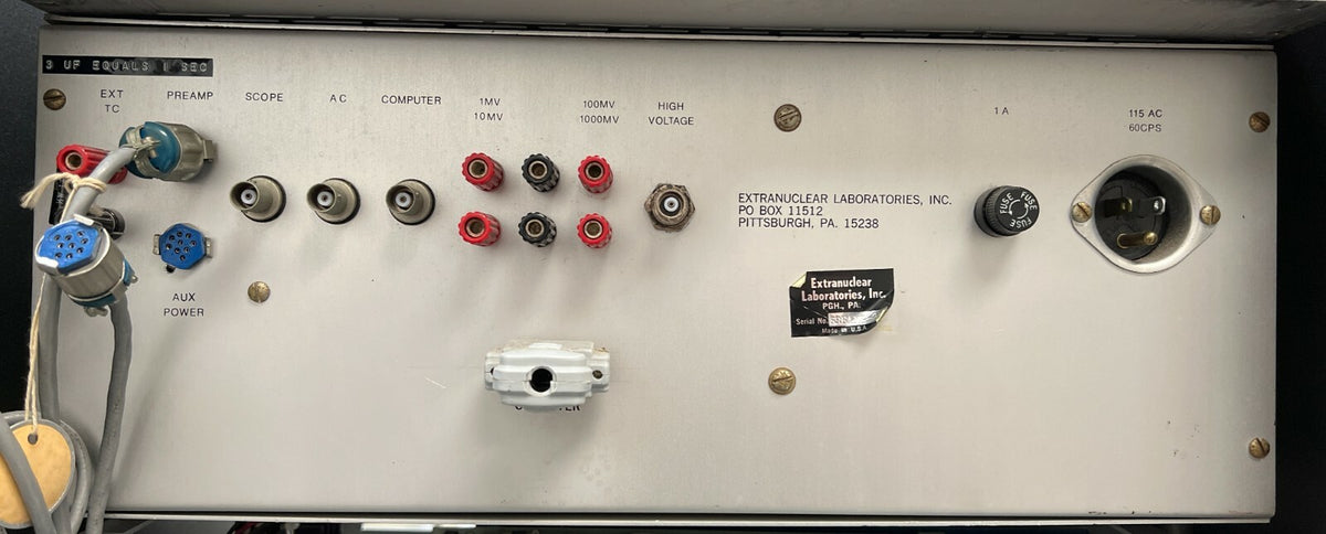 Extranuclear Lab Inc. - Multiplier High Voltage Preamp Electrometer ...