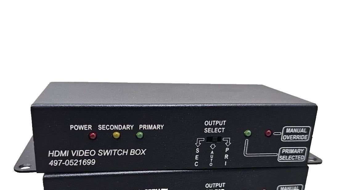 NCR HDMI Video Switch Box 497-0521699 w/ HDMI - Commercial Grade Redun ...