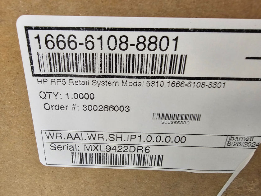 NEW HP RP5 Retail System Model 5810 SFF i5-4570S 8GB 256GB SSD W7 Embe ...