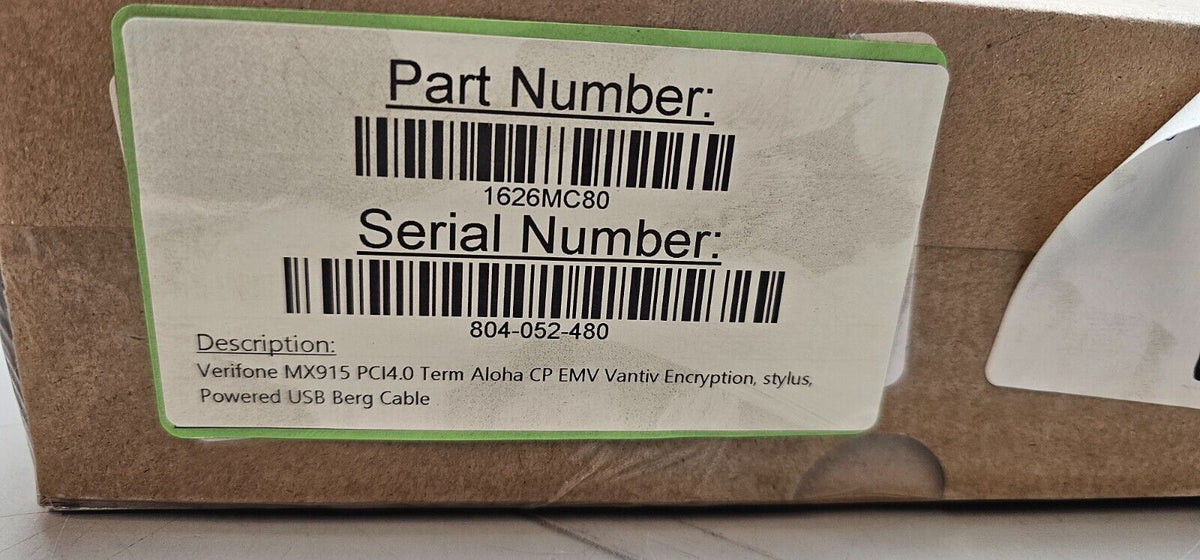 Verifone MX915 Credit Card Pinpad Terminal PCI4.0 CP EMV Vantiv Encryp ...