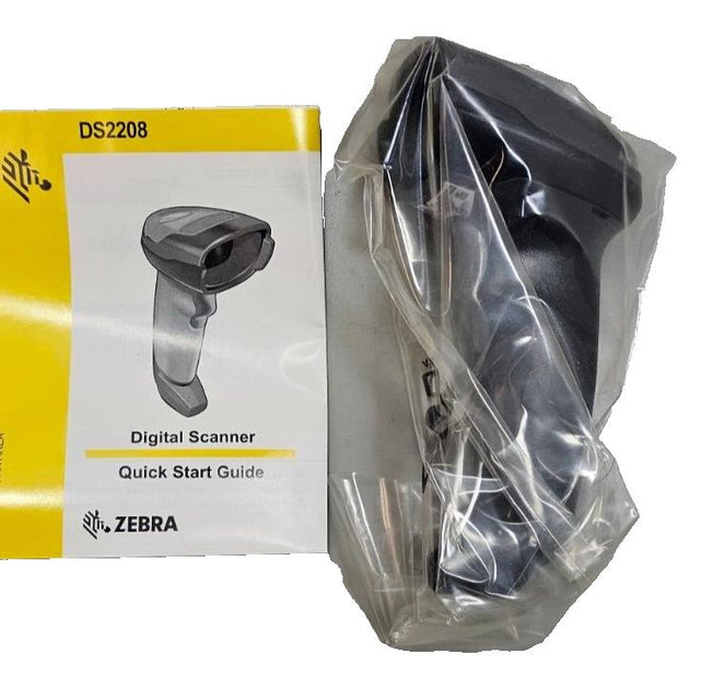 Zebra DS2208 Handheld 1D / 2D Barcode Reader Scanner - Black (No Batt ...