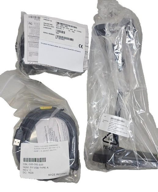 New NCR/Honeywell Xenon 1900 Wired USB 2D Barcode Scanner Kit w/ Stand ...