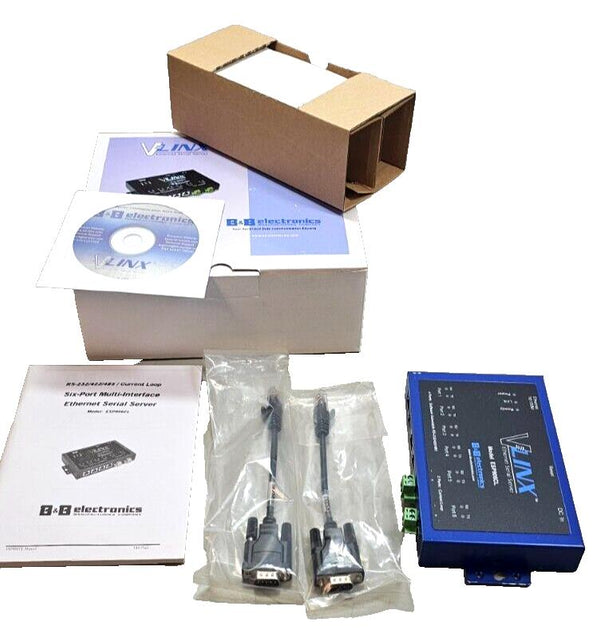 New Vlinx Ethernet Serial Server ESP906CL RS-232, RS-422, RS-485, 6 LA ...