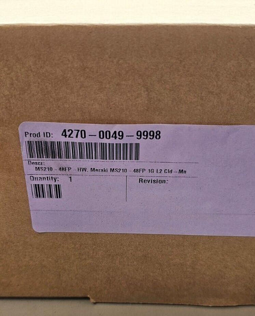 New, Unclaimed Cisco Meraki MS210-48FP-HW-48 Ports Managed Ethernet Sw ...