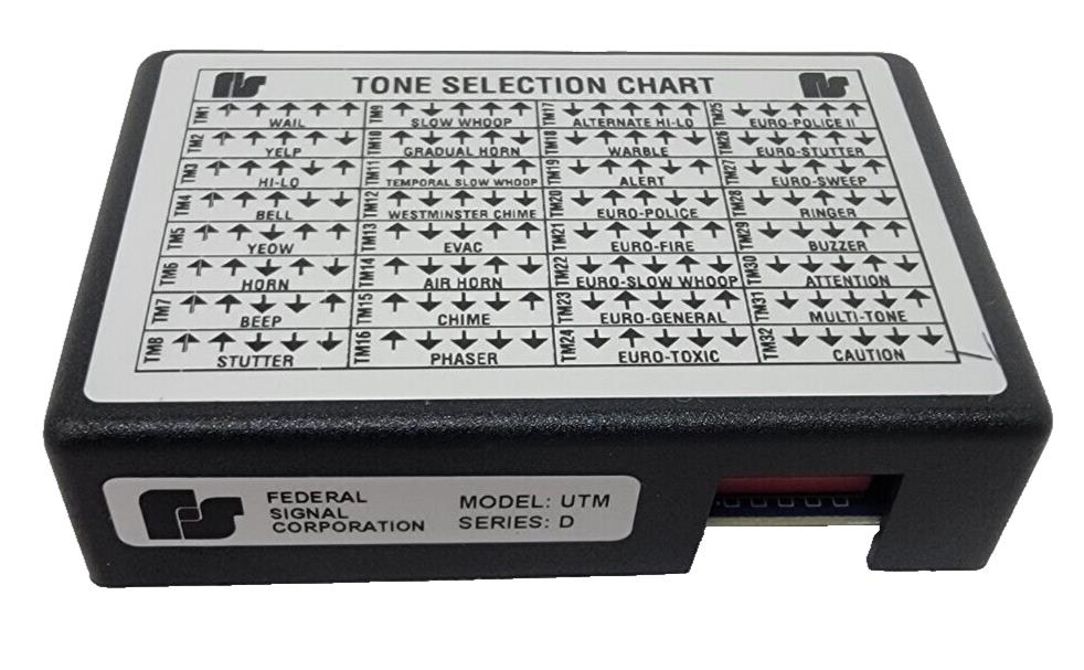 New Federal Signal Corporation Universal Tone Module (Model UTM) Serie ...