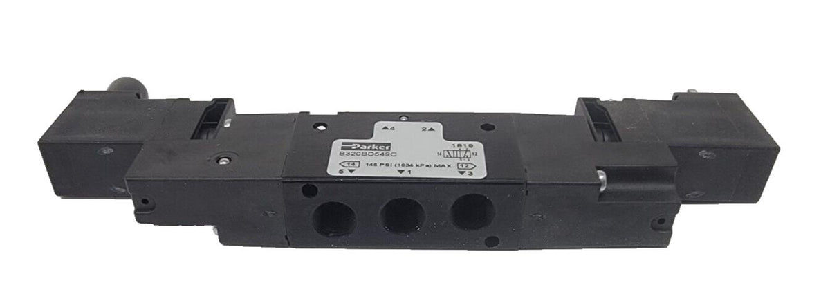 Parker B320BD549C Solenoid Air Control Valve, 1/8 ", 24VDC, 145 PSI Ma ...