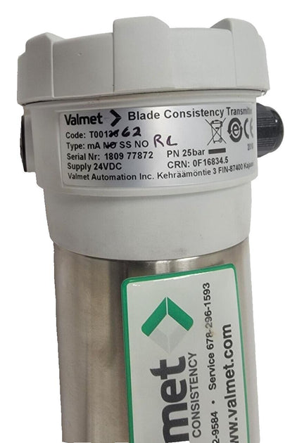 Valmet T00162 Blade Consistency Transmitter Type mA RL SS NO ...