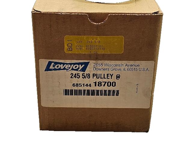 New Lovejoy Type 245 Spring Loaded Variable Speed Pulley 5/8" Bore (68 ...