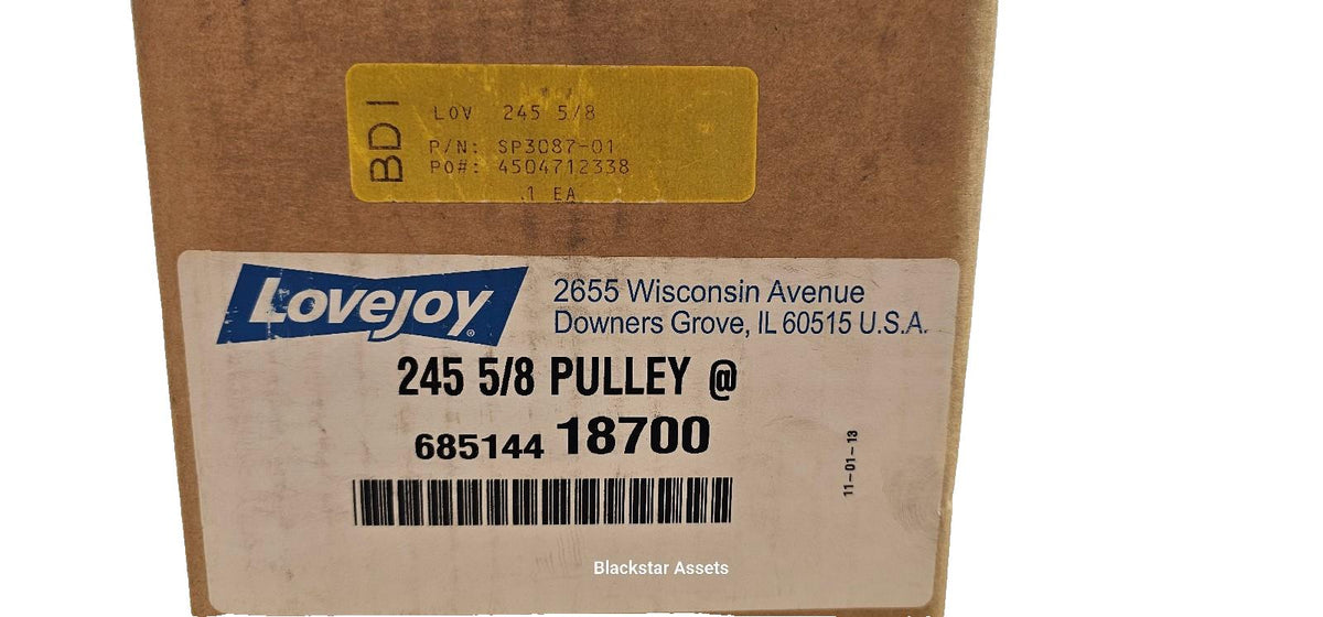 New Lovejoy Type 245 Spring Loaded Variable Speed Pulley 5/8" Bore (68 ...