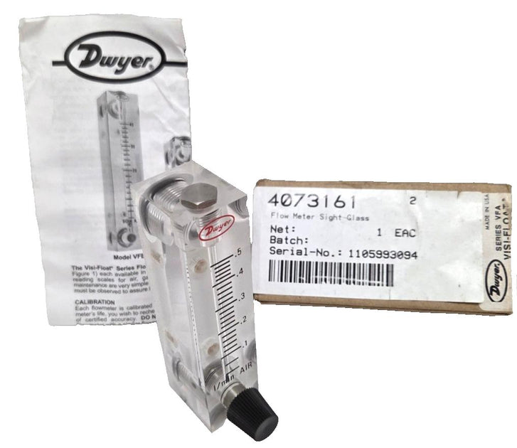 New Dwyer Flow Meter Sight Glass, Series VFA Visi-Float, VFA-SSV ...