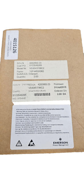 New Emerson DeltaV Network Switch FP20 FP20-6TX2SM-ES KJ1611X1-BF2 12P ...