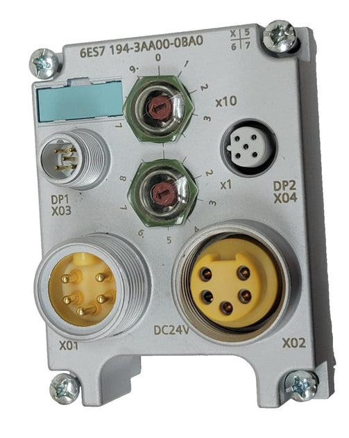 Siemens 6ES7194-3AA00-0BA0 Terminal Block Module for PROFIBUS-DP Addre ...