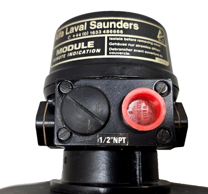 Alfa Laval Saunders EC Piston Actuator 1-1/2 Valve Diaphrapm, 1/2" NPT ...